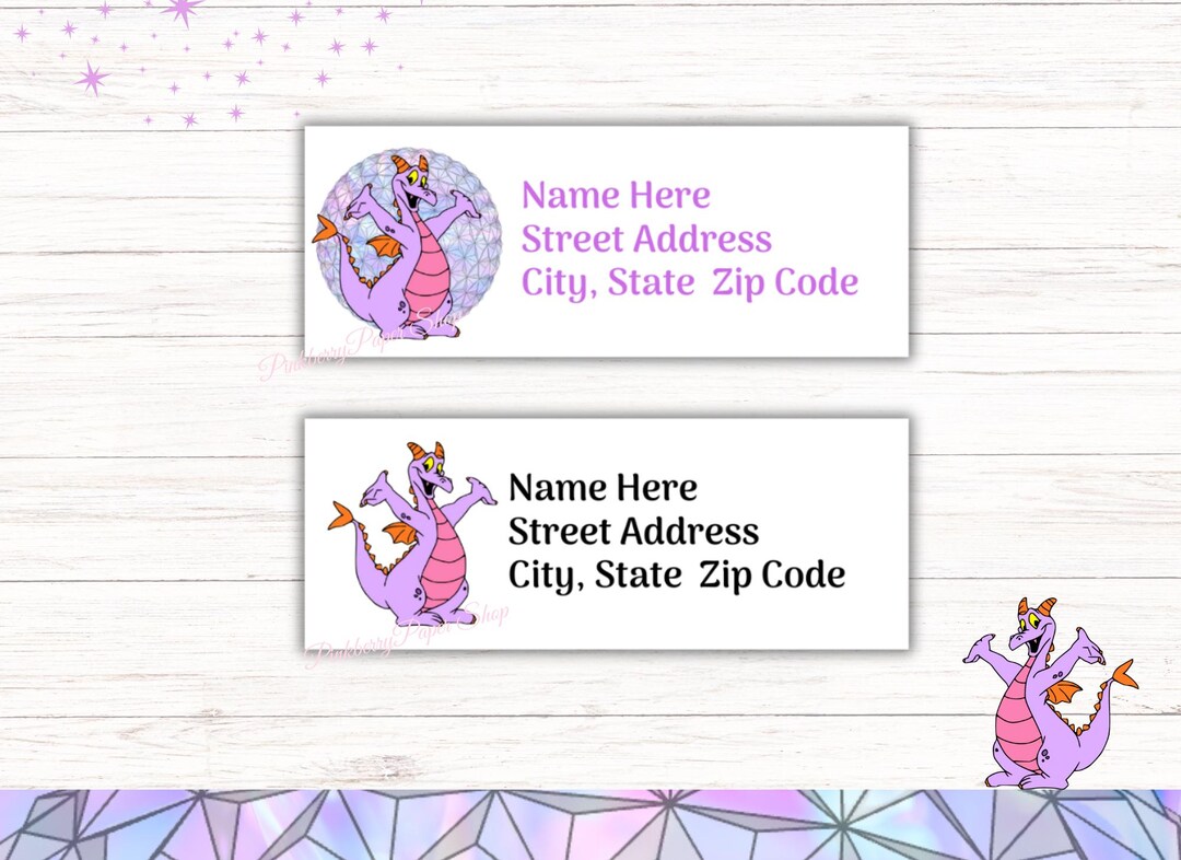 Figment Return Address Labels, DIY Printable Labels, Digital Download ...