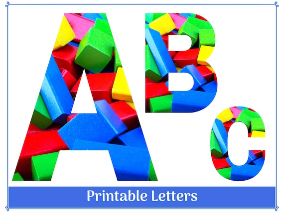 Printable Block Letters