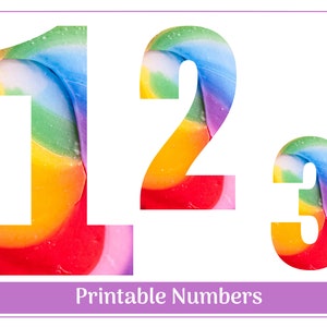 Rainbow Alphabet Letters A-Z, Numbers 0-9 | Banner, Bulletin Board ...