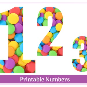 Rainbow Candy Alphabet Clip Art Letters A-Z and Numbers 0-9 | Printable ...