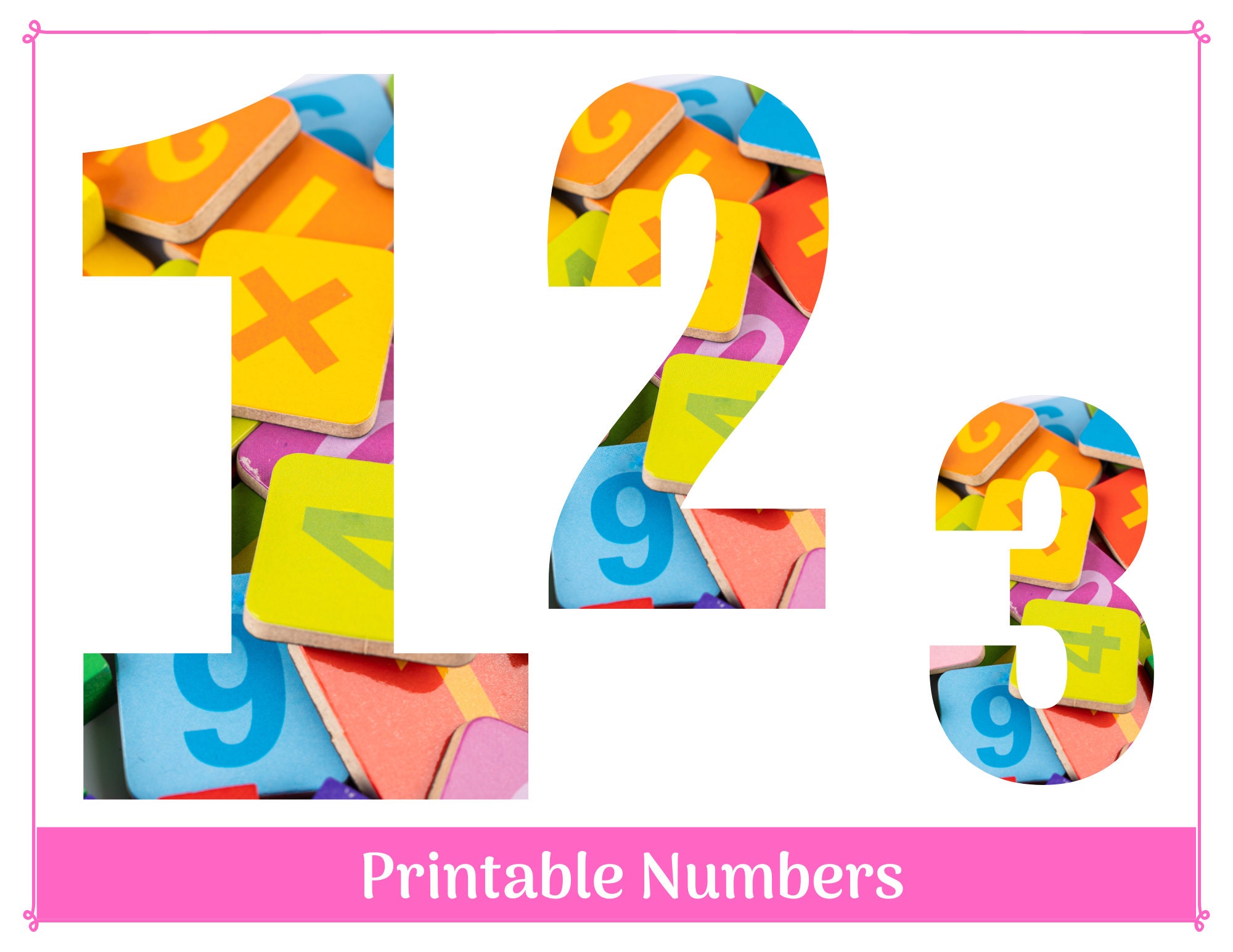 Jumbled Numbers Clipart