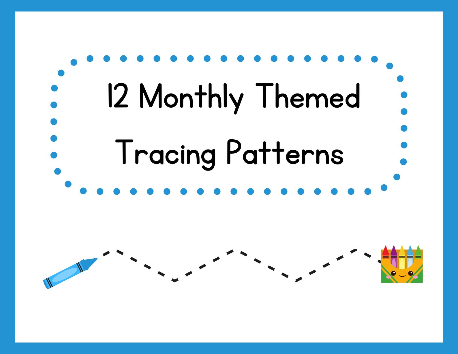 Monthly Themed Tracing Patterns Preschool Tracing Activity - Etsy