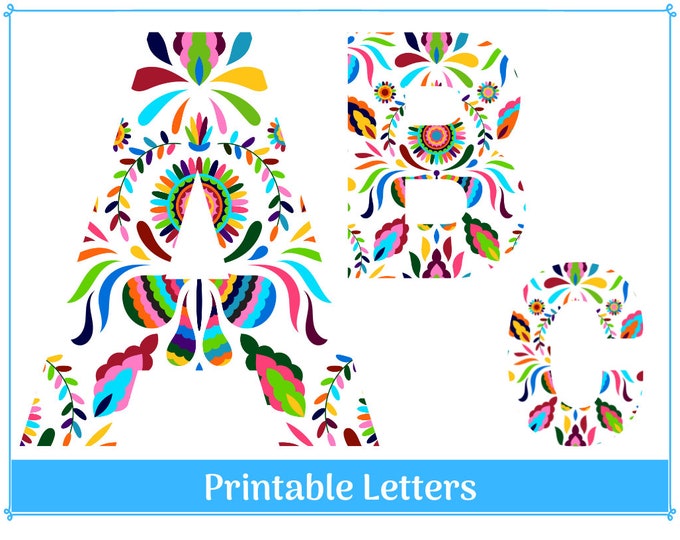 Alphabet Clip Art, PAPEL PICADO clipart, banner, uso comercial, colores ...