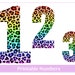 Rainbow Leopard Alphabet Clip Art Letters A-Z Printable & - Etsy