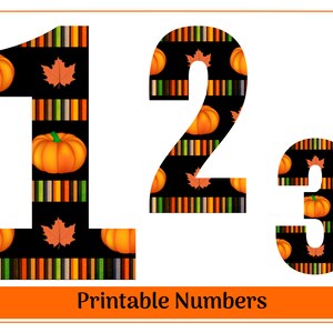 Fall Pumpkin Alphabet Clip Art: Printable Letters & Numbers (digital ...