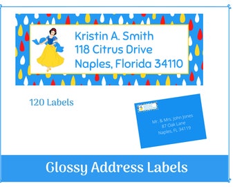 Snow White Labels - Etsy