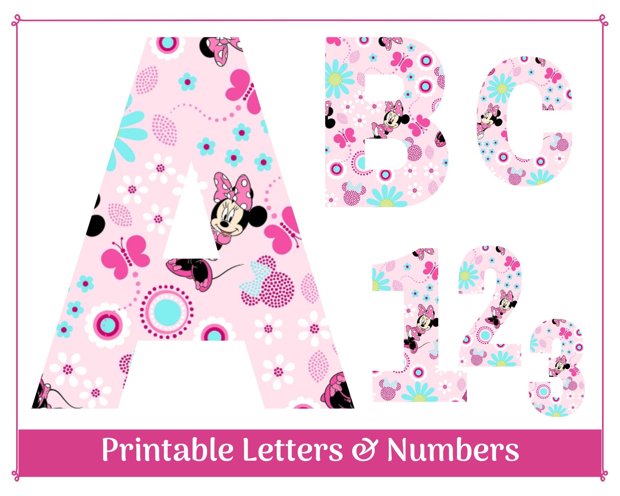 Baby Minnie Mouse Alphabet A Z