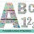 Winter Plaid Alphabet Letters & Numbers Uppercase A-Z and Numbers 0-9 DIY Banner Scrapbooking ...