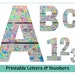Colored Pencils Alphabet Letters A-Z Numbers 0-9 Banner - Etsy