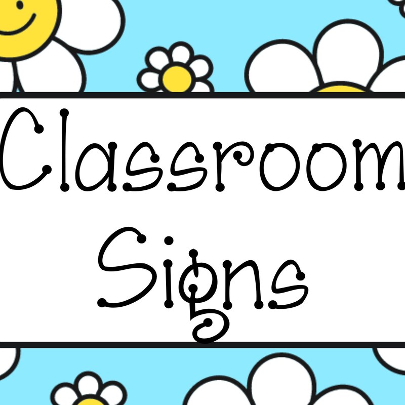 Classroom Signs - Etsy