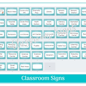 Circus-carnival Themed Classroom Signs | Resizable & Printable Signs ...