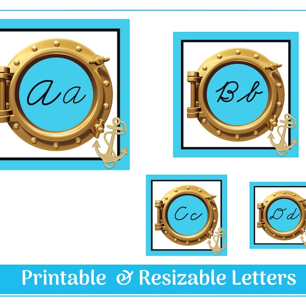 Nautical Letters - Etsy