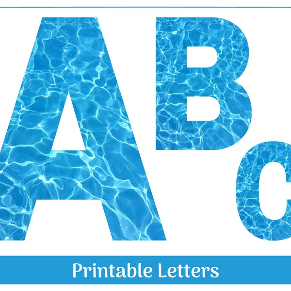 Pool Floating Letters - Etsy