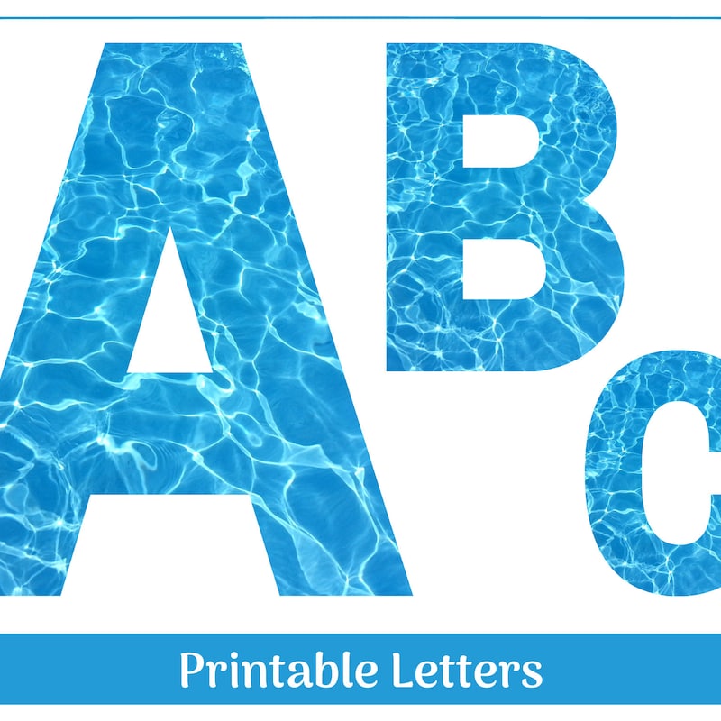 Floating Pool Letters - Etsy