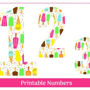 Ice Cream Alphabet Clip Art Letters A-Z Printable & - Etsy