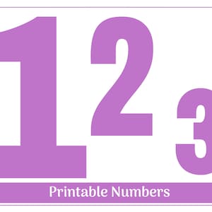 Purple Alphabet Clip Art: Printable Letters A-Z, Numbers 0-9 (digital ...