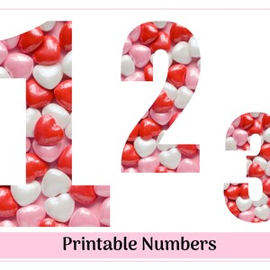 Candy Heart Alphabet Clip Art Letters A-Z and Numbers 0-9 | Printable & Resizable Letters ...