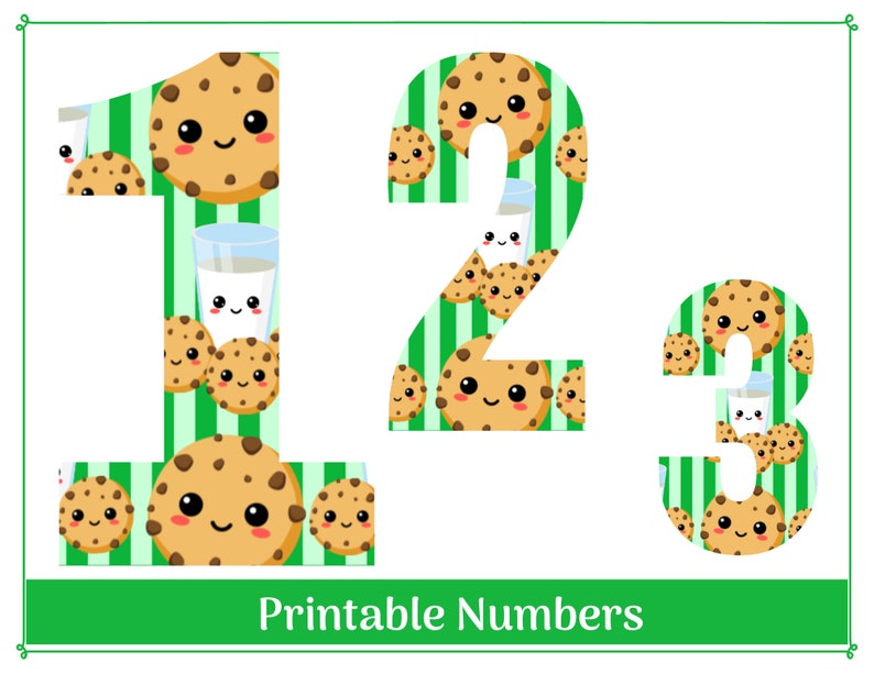 Cookies and Milk Alphabet Clip Art Letters A-Z Cookie Fund - Etsy