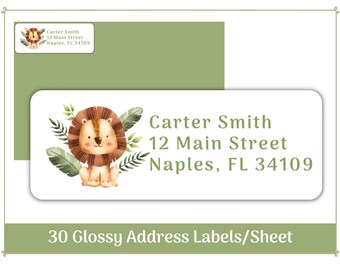 Set of 30 Address Labels Weatherproof Labels Return - Etsy