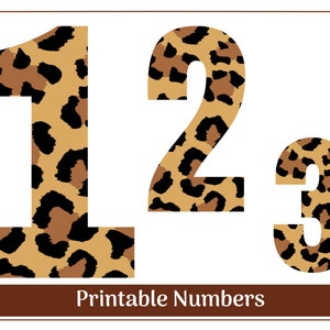 Leopard Safari Alphabet Clip Art Letters A-Z Printable & | Etsy