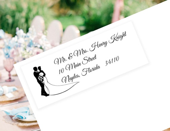 Diy wedding address labels | Beachweddingtips.com