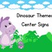 Dinosaur Themed Classroom Number Cards Printable Numbers - Etsy