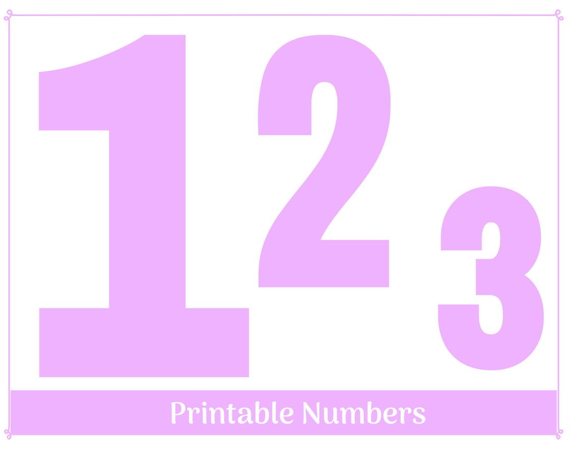 Lavender Purple Alphabet Clip Art: Printable Letters & Numbers (A-Z, 0 ...