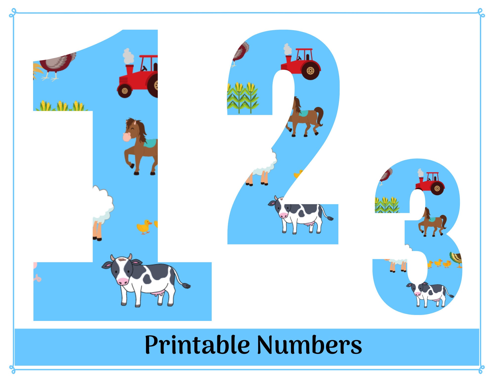 Farm Animals Alphabet Letter Clip Art Digital Alphabet - Etsy Ireland