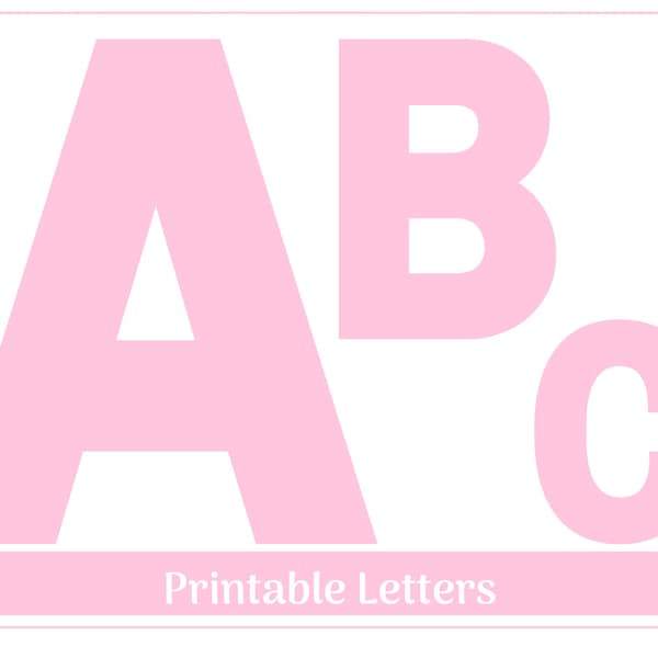 Pink Alphabet Clip Art Letters a Z, Numbers 0 9 | Printable - Etsy