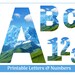 Mountain Landscape Alphabet: A-Z, 0-9 PNG Letters (digital Download) - Etsy
