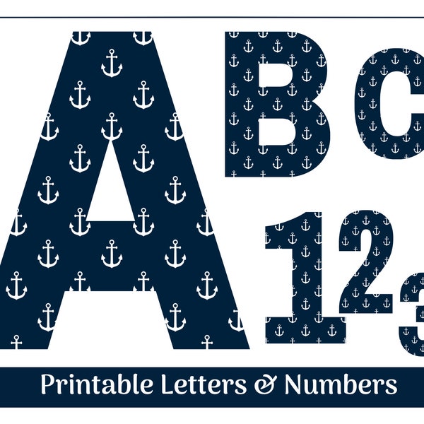 Nautical Letters - Etsy