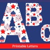 Christmas Alphabet Letters and Numbers Clip Art | Winter Bulletin Board ...