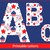 Christmas Alphabet Letters and Numbers Clip Art | Winter Bulletin Board ...