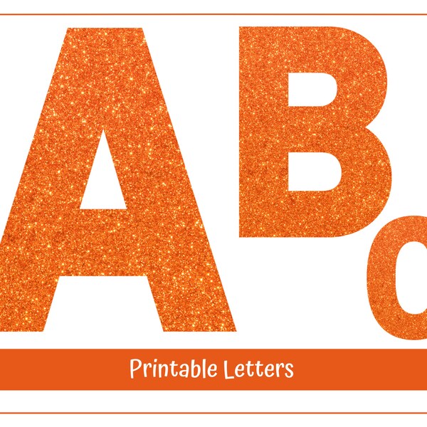 Glitter Letters - Etsy