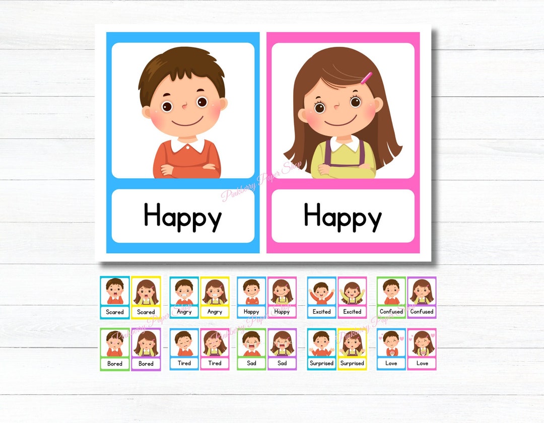 Feelings & Emotions Cards | Emotional Support Visuals | Nonverbal ...