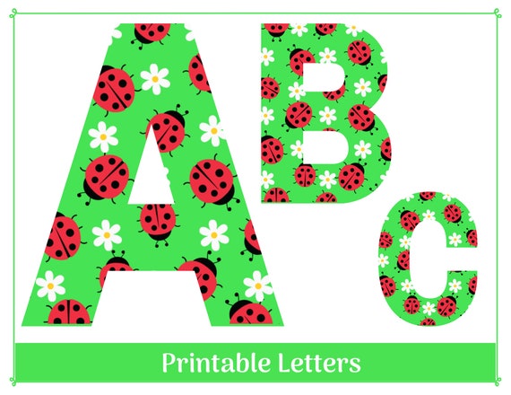 Ladybug Printable Letters Free Ladybug ABC Matching Puzzle Printables