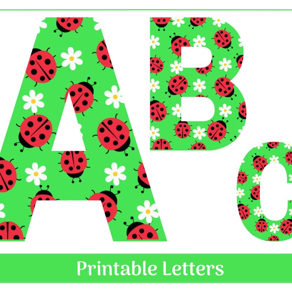 Ladybug Alphabet - Etsy