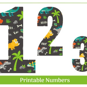 Dinosaur Clip Art Letters A-Z, Numbers 0-9 | Printable & Resizable ...