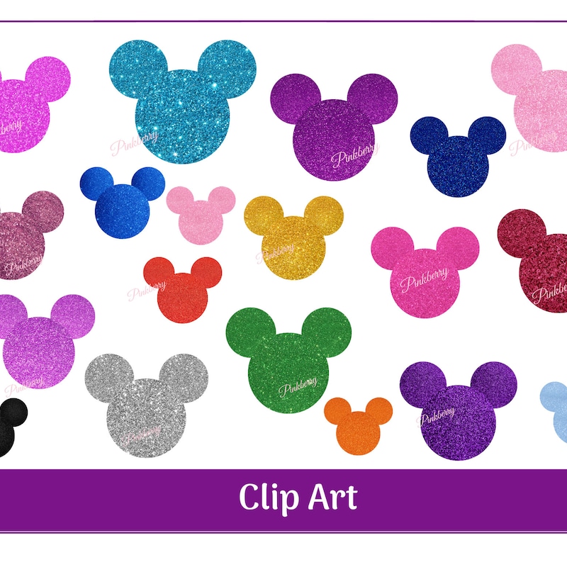 Mickey Mouse Glitter - Etsy