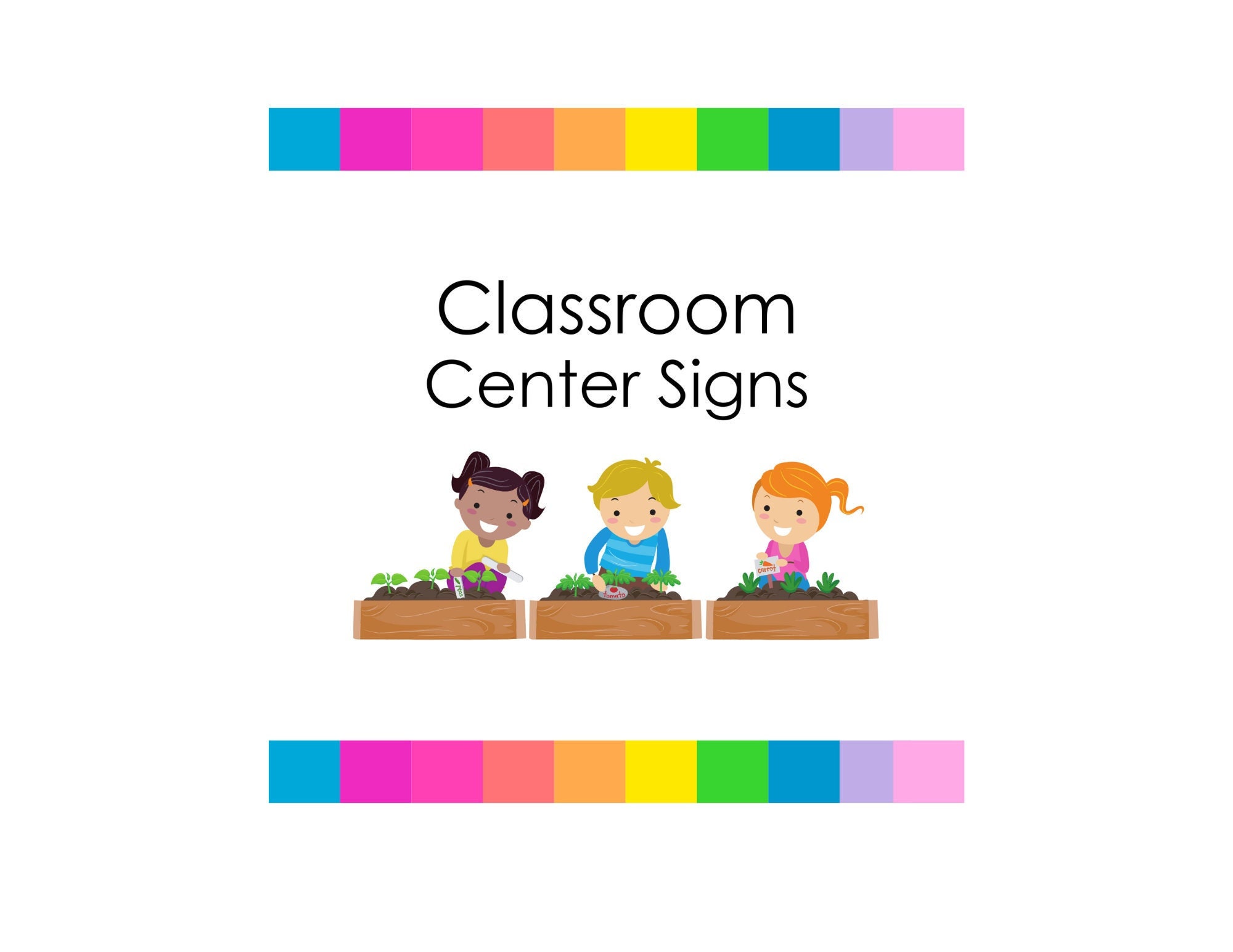 Classroom Center Signs