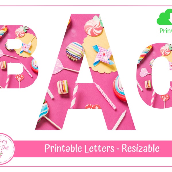 Happy Birthday Letters Printable - Etsy