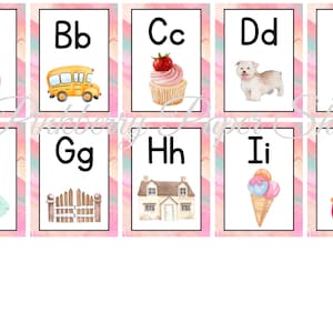 Watercolor Alphabet Cards | Classroom Alphabet | Classroom Decorations ...