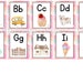 Watercolor Alphabet Cards Classroom Alphabet Classroom Decorations ...
