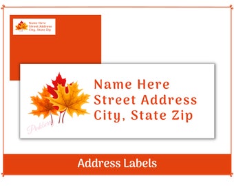 Address Labels Fall - Etsy