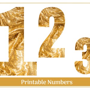 Gold Sparkly Glam Clip Art Letters | Uppercase A-Z, Numbers 0-9 ...