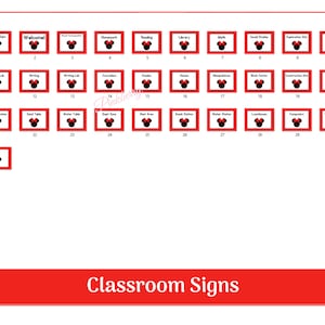 Minnie Inspired Classroom Center Signs | Preschool Centers | Printable ...