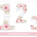 Pink Floral Wood Bulletin Board Letters Cottage Chic - Etsy