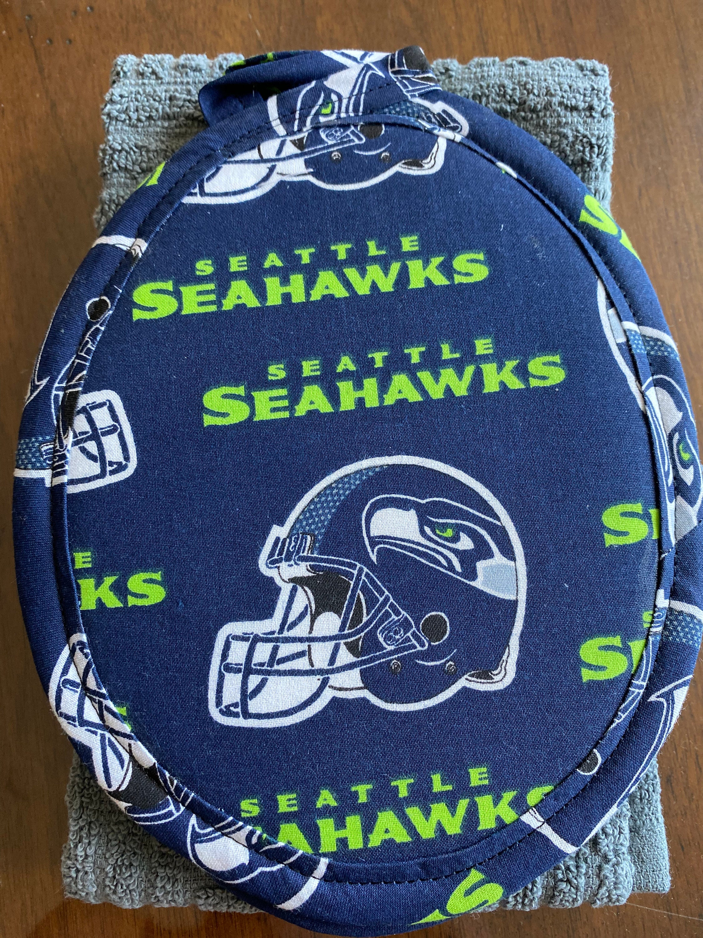 Potholder Set two Potholders and One Towel Custom Seattle Seahawks - Etsy