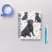 Black Labrador Retriever Digital Paper: Seamless Dog Pattern, Realistic ...