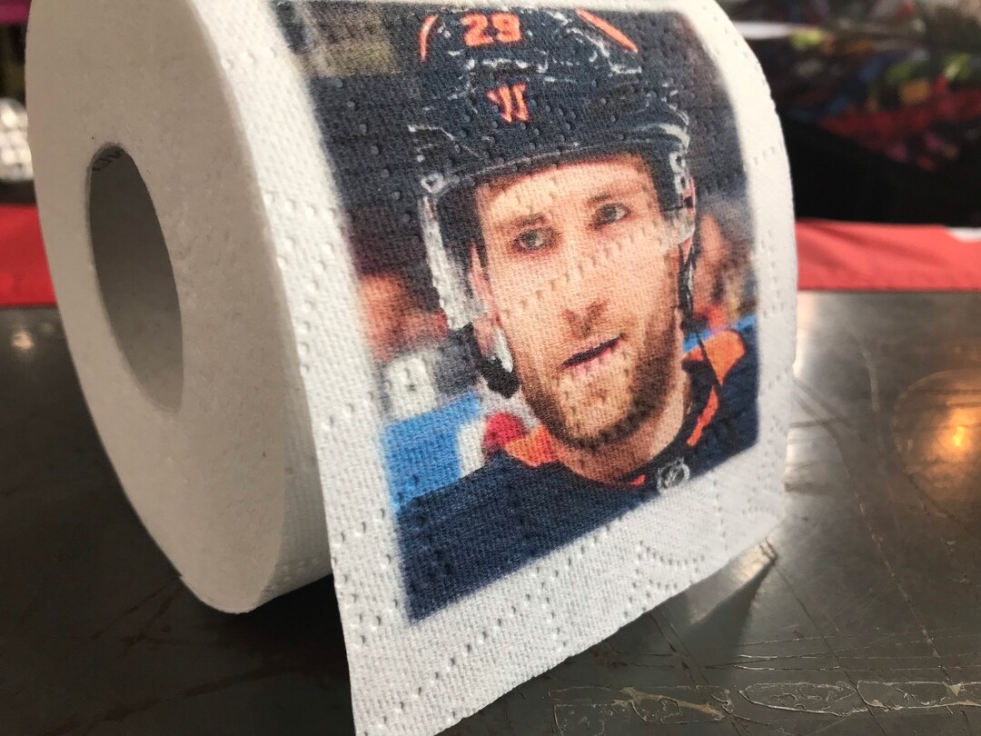 Edmonton Oilers Toilet Paper, Leon Draisaitl, NHL Gag Gift - Etsy